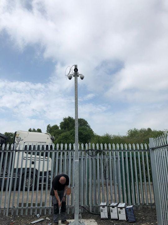 CCTV System For A Car Compound In The West Midlands | MAC Security Systems